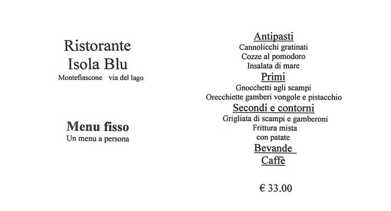 Ristorante sul lago di Bolsena, a Montefiascone